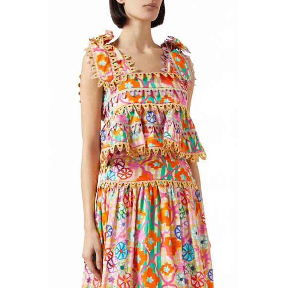 Celia B | Tops | New Celia B Serene Embroidered Top In Multi | Poshmark